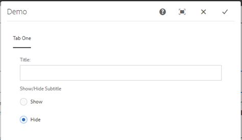 Adapttoaem Aem Hideshow Touch Ui Dialog Fields Based On Radio Selection