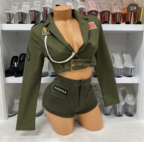 Command Attention Sexy Military Costume Pleasure Zone