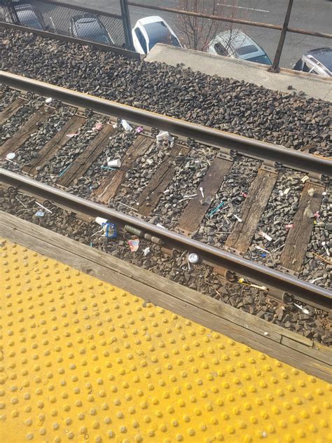 Hete Is The Train Tracks And Here Is The Garbage Can R Peoplearefckinstupid