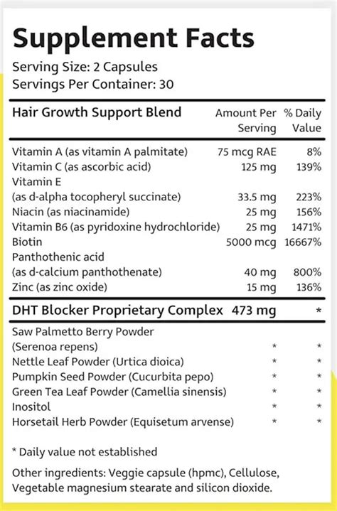 Dht Blocker Tnt Pro Series Hair Growth Support