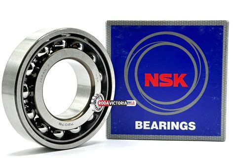 Nsk Japan 7207 Bw Angular Contact Ball Bearing 35x75x17 Mm