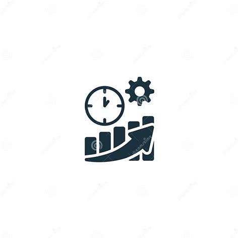 Efficiency Icon Monochrome Simple Sign From Productivity Collection Stock Vector Illustration
