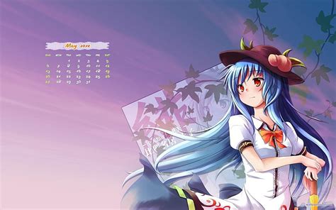 Anime Girl In Hat May 2012 Calendar HD Wallpaper Peakpx
