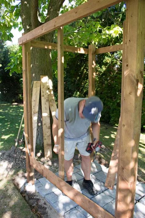 Easy Diy Outdoor Shower Enclosure Plans With Video Sustain My