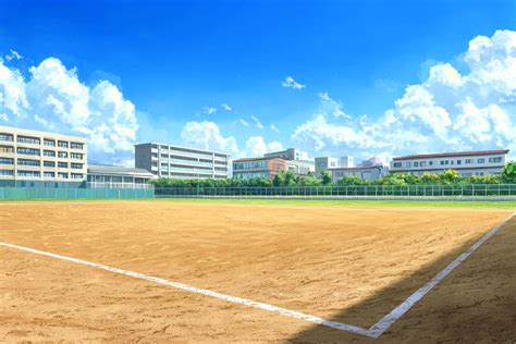 “학교 운동장” 배경 일러스트레이션