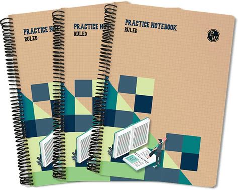 Pw Physics Wallah Spiral Practice Notebook Set Of 3 Regular Notebook No
