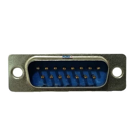 Conector DB15 Macho Solda Fio 180º Ponto da Eletrônica