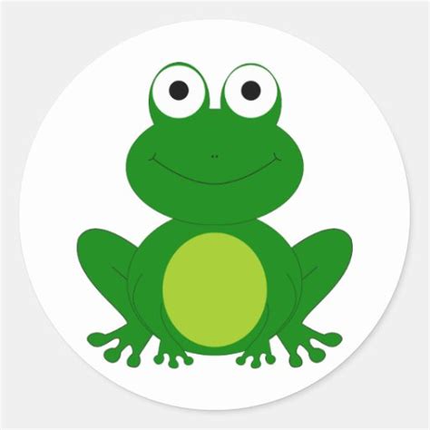Sapo Encantador Dos Desenhos Animados Adesivo Zazzle