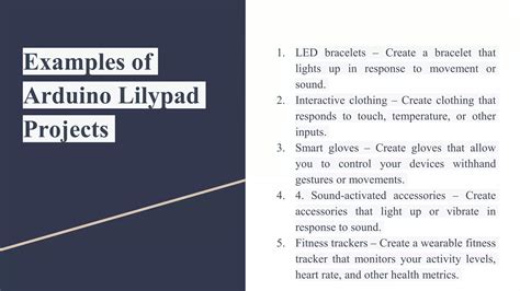 Arduino Lilypad A Beginners Guide To Wearable Electronicspptx