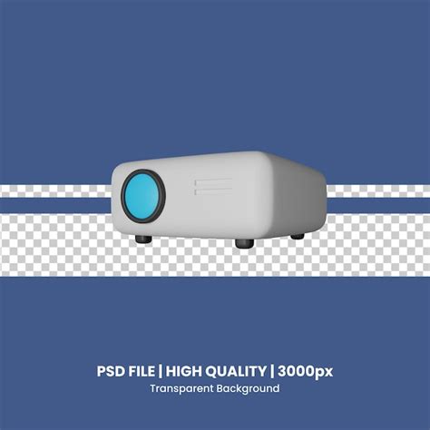 Premium Psd Psd Projector 3d Icon Illustration