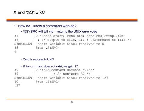 sas unix x command tips and tricks