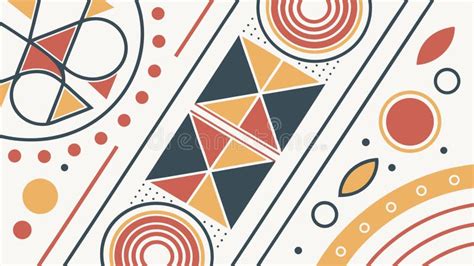 abstract geometric shapes pattern modern design element vector design generative ai stock