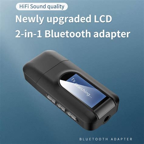 USB Bluetooth EDR LCD Display Audio Receiver And Transmitter With Bluetooth Audio Jack