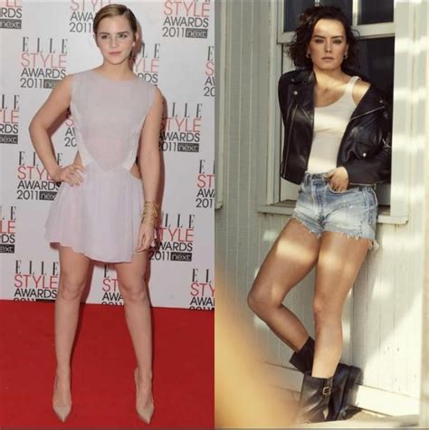 Best Legs Emma Watson Vs Daisy Ridley Rcelebbattles