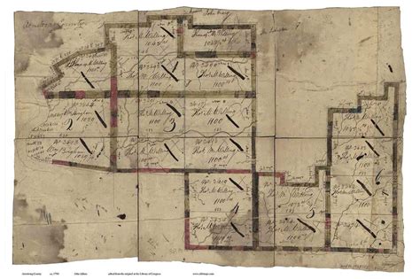 Armstrong County Pennsylvania 1790 Old Map Reprint Old Maps
