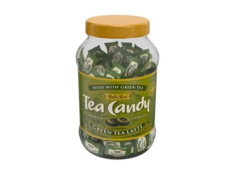 Balis Best Green Tea Latte Candy 1lb Jar Fusion Gourmet