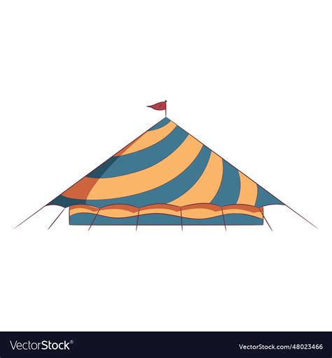 Colored Circus Tent Royalty Free Vector Image Vectorstock