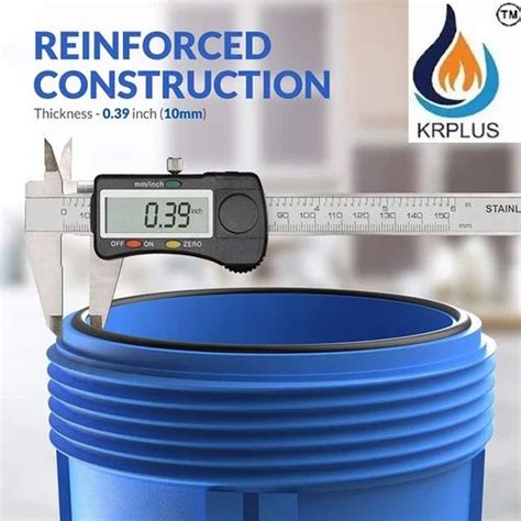 Krplus Plastic Big Blue Jumbo Filter Housing 20 Inch For Industrial At