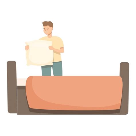 Boy Making Bed Vector Art Icons And Graphics For Free Download