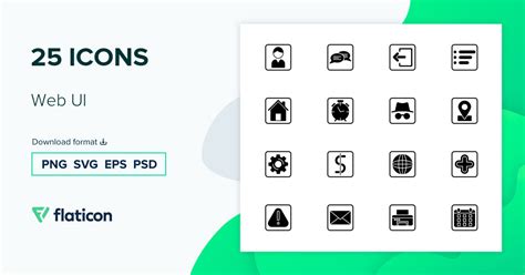 Web Ui Icon Pack Mixed 25 Svg Icons