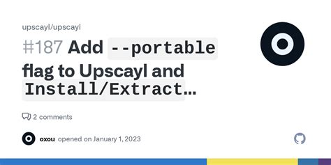Add Portable Flag To Upscayl And Install Extract Options In Setup