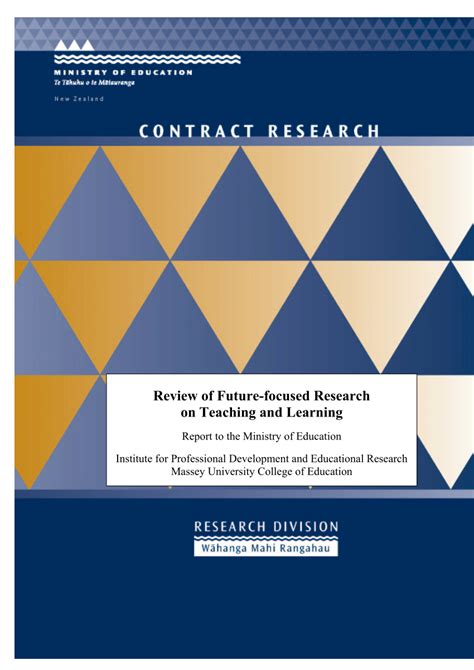 Pdf Review Of Future Focused Research On Teaching And Learning