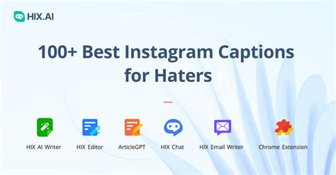 100 Best Instagram Captions For Haters Free AI Caption Generator
