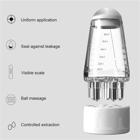 Hair Oil Scalp Applicator Comb Mini Bottle Hair Root Scalp Massager