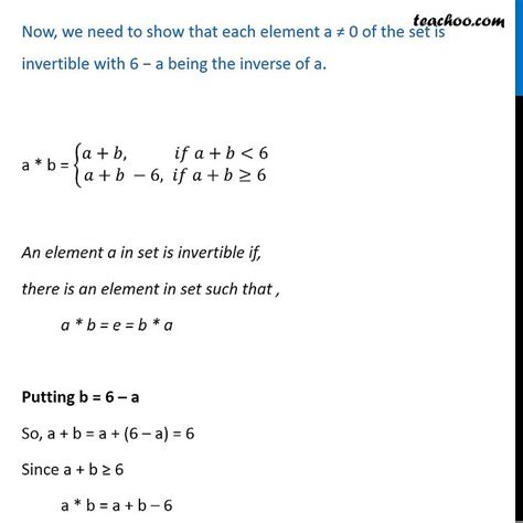 Question 10 Let A B A B A B 6 Show 0 Is Identity