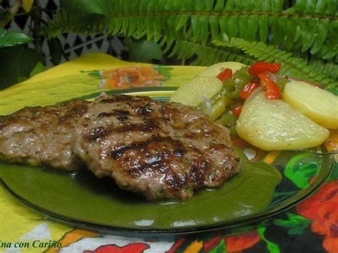 Hamburguesas Especiadas Con Crema De Acelgas Receta Petitchef