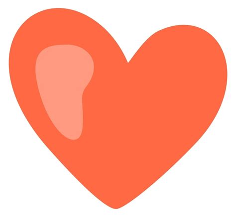 Símbolo Del Corazón Icono De Amor Rojo Signo Romántico Vector Premium