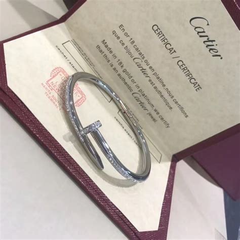 Cartier Juste Un Clou Bracelet White Gold Diamonds God