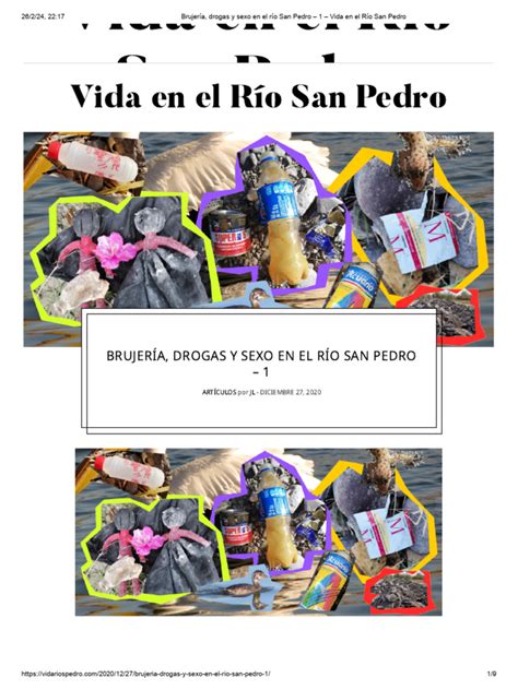 Brujería Drogas Y Sexo En El Río San Pedro Parte 1 Pdf Residuos