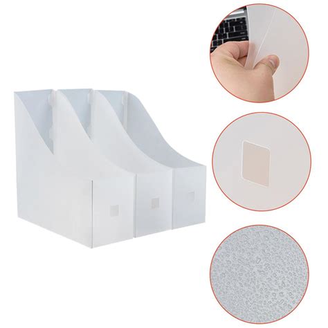 Plastic Magazine File Holder Office Organizer Tran Grandado