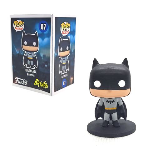 3d Printable Batman Gray Dc Comics Funko Pop Toyart • Made With