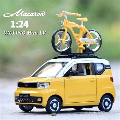 Jual Diecast Miniatur Mobil Listrik Wuling Mini Ev Skala 124 Shopee Indonesia