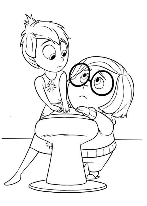 Imprimir Dibujos para Colorear Del Revés Inside out