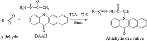 Derivatization Scheme Of Baah With Aldehydes In The Presence Of Tca And