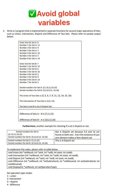 Solved Avoid Global Variables Write A C Program That Is Chegg