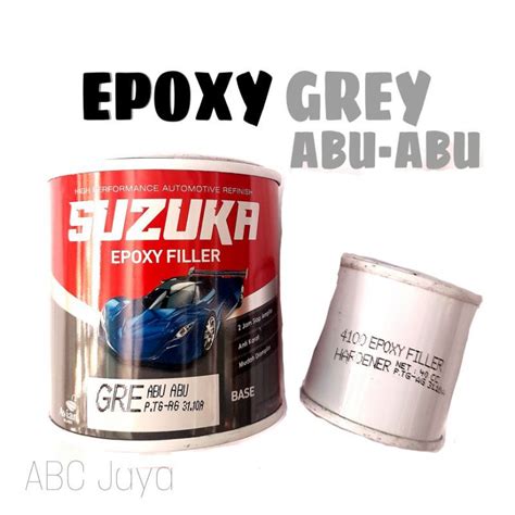 Jual Cat Suzuka Epoxy Filler Grey Hardener 2 Komponen Cat Dasar Cepat
