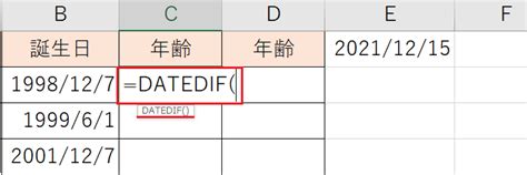 Datedif関数とyearfrac関数の違い にゃんこのexcel講座