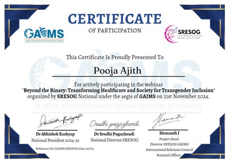 Transgender Certificate Pdf