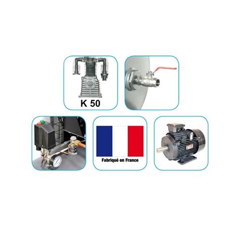Compresseur à pistons 500L 10cv 11 bars Prodif FF069511300