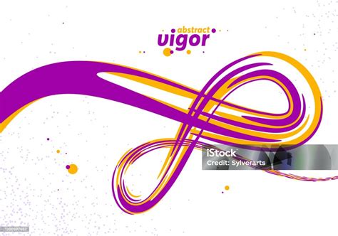 Flowing Fluid Bentuk Vektor Abstrak Dimensi 3d Latar Belakang Elemen