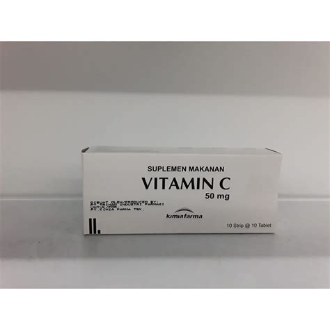 Jual Vitamin C 50 Mg Isi 100 Tablet Kimia Farma Shopee Indonesia