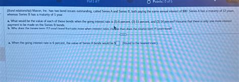 solved part 1 ﻿of 7points 0 ﻿of 5 bond relationship