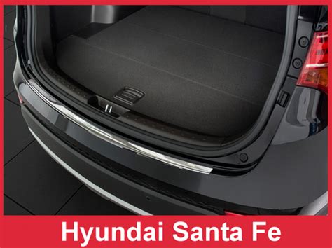2013 2018 Hyundai Santa Fe Brushed Stainless Steel Rear Bumper