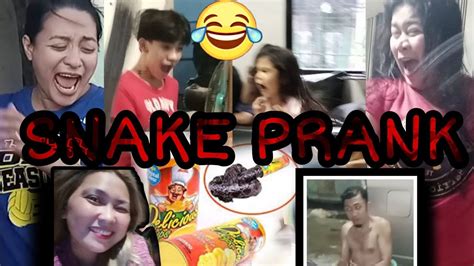 Chips Snake Prank Pringles Snake Prank Nagalet Ang Bata Youtube