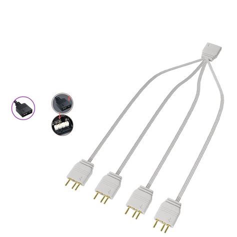 Mua Bybali Argb Splitter Cable White V Pin Addressable Rgb Splitter Cable Argb Hub Expand Pc