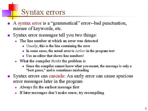 Error Messages 14 Feb22 Types Of Errors N